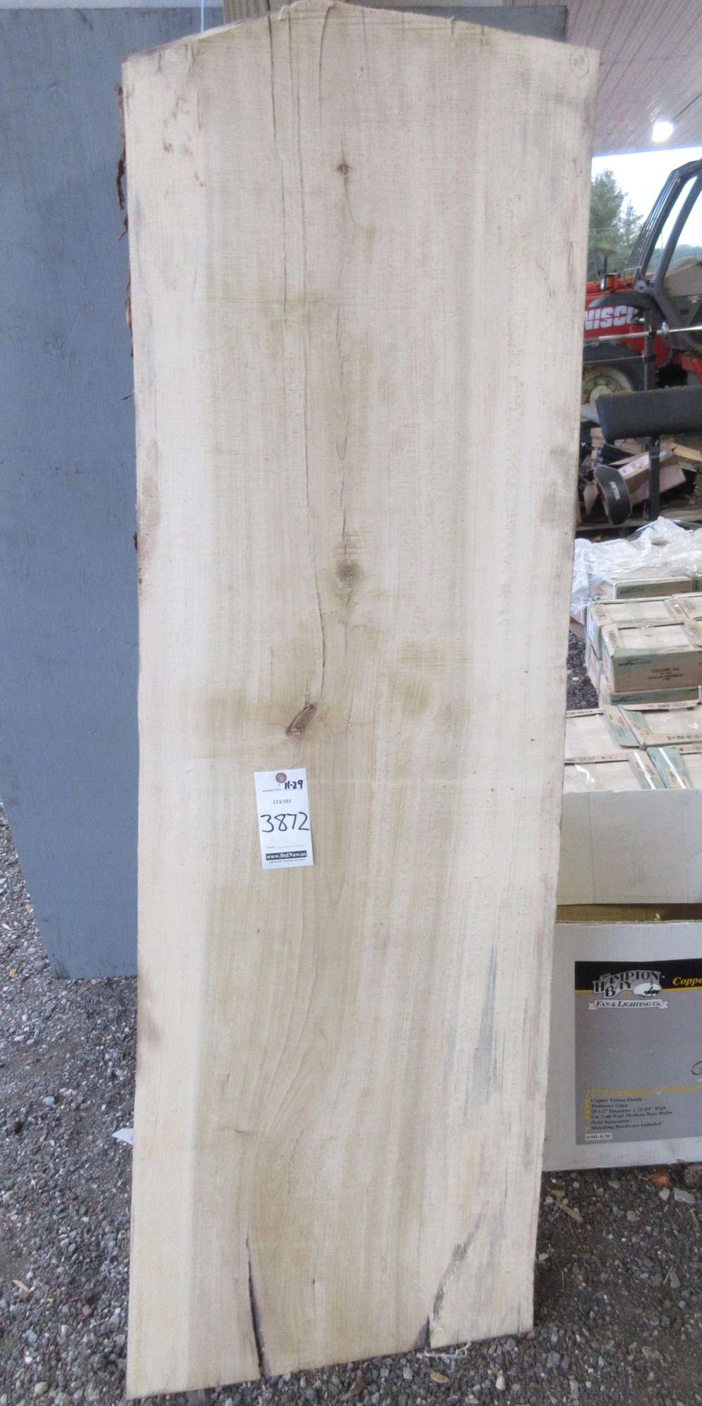 Albrecht Auctions | Aspen Slab, Live Edge, Rough Sawn, Size Varies