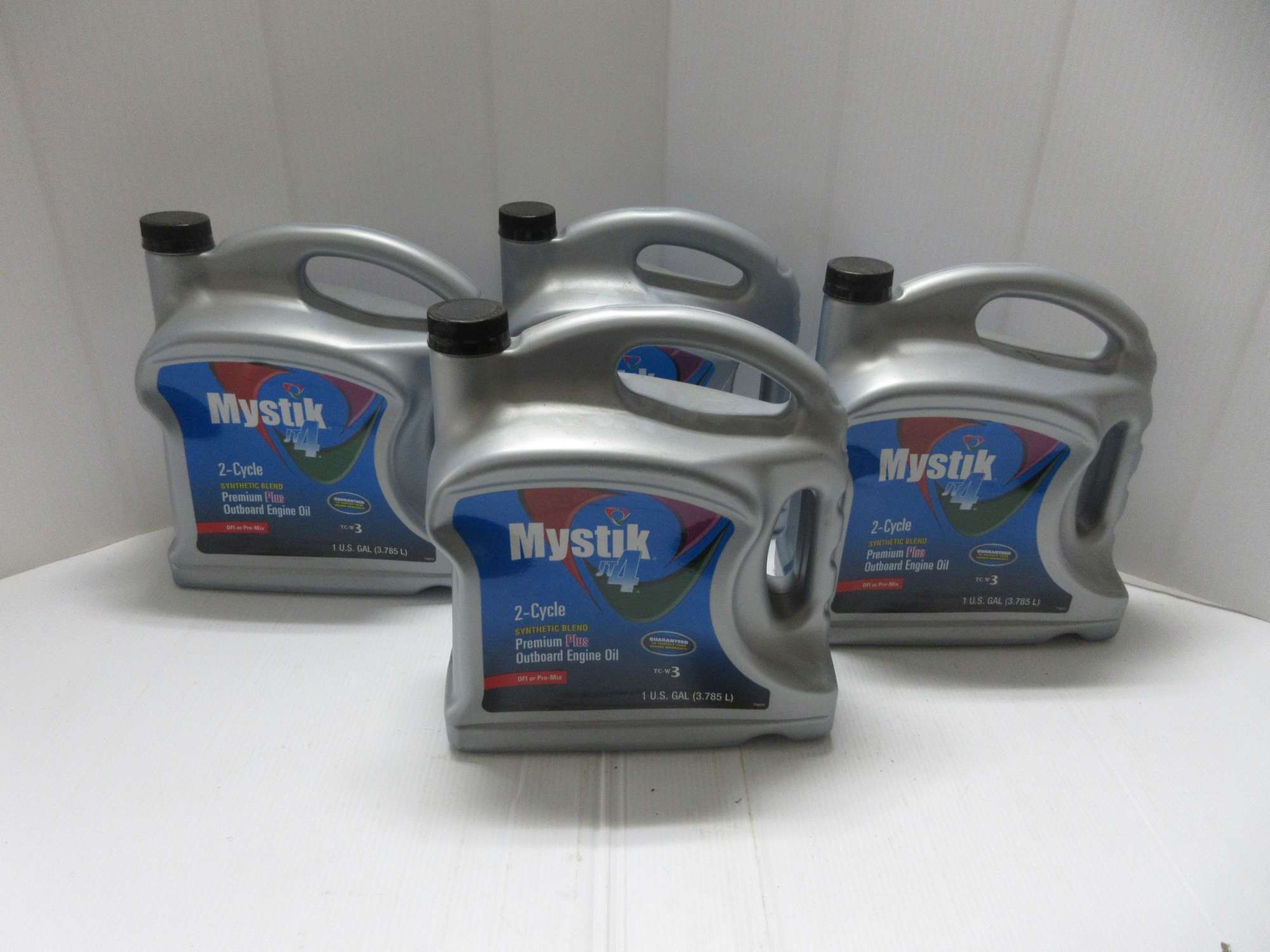 Albrecht Auctions | (4) Gallons of Mystik Synthetic Blend Outboard Two ...