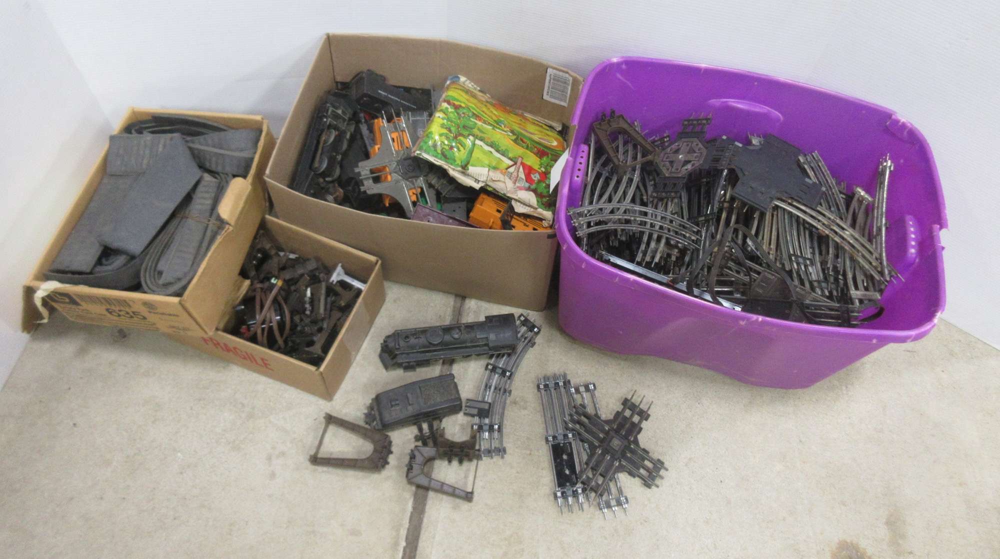 Albrecht Auctions | (4) Boxes/Containers of Train Parts, Includes ...