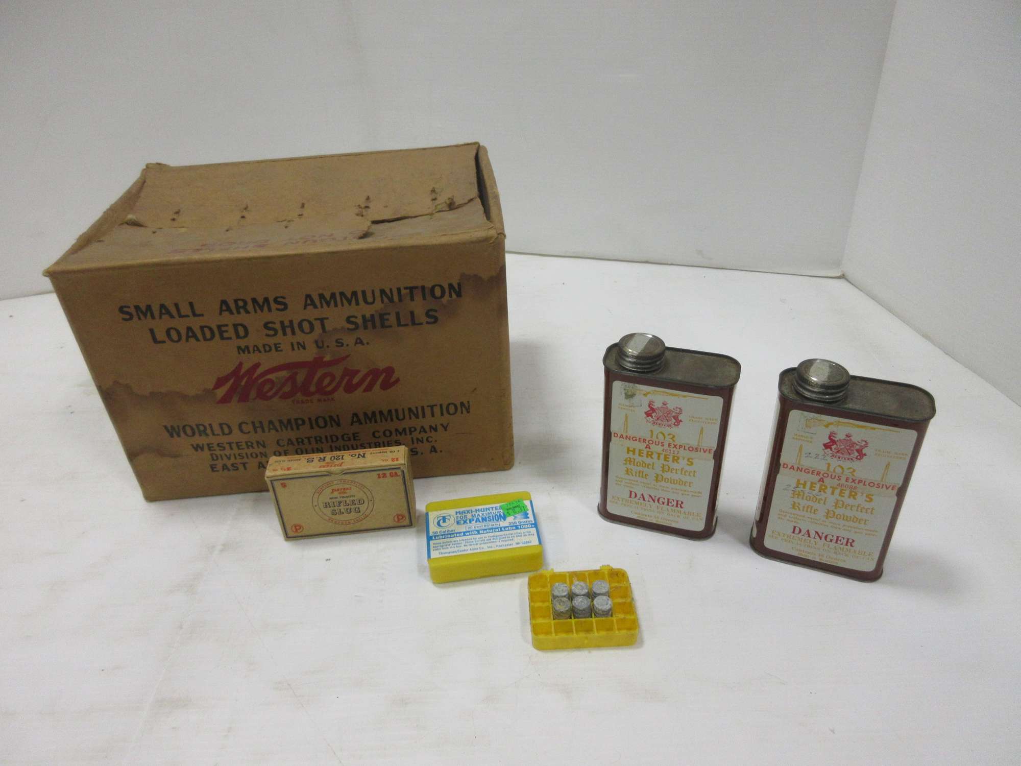 Albrecht Auctions | Old Super X Shot Slug Case; Approx. (12) Old Empty ...