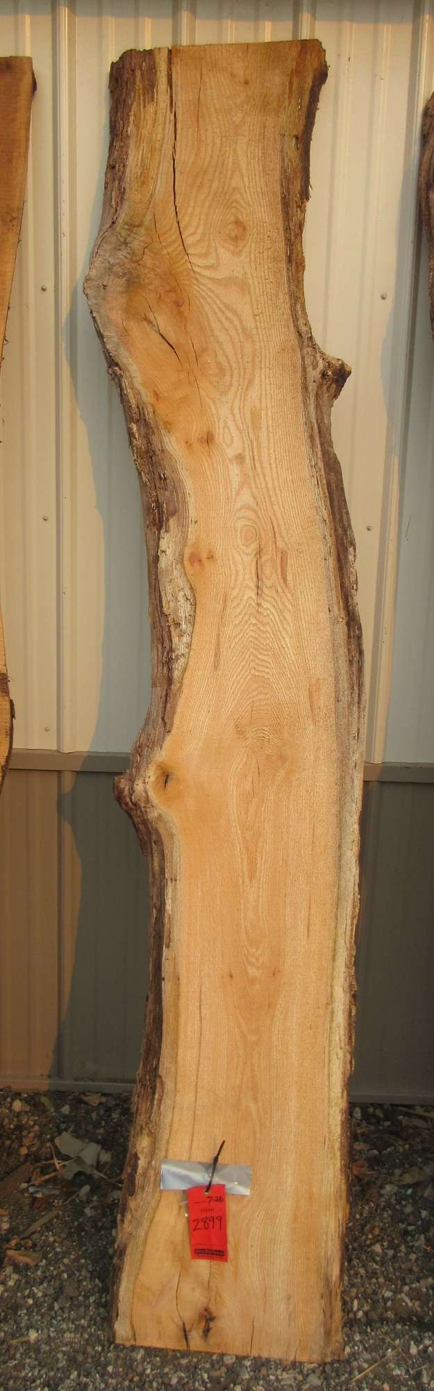 Albrecht Auctions | Red Oak Live Edge Rough Sawn Board, Size Varies