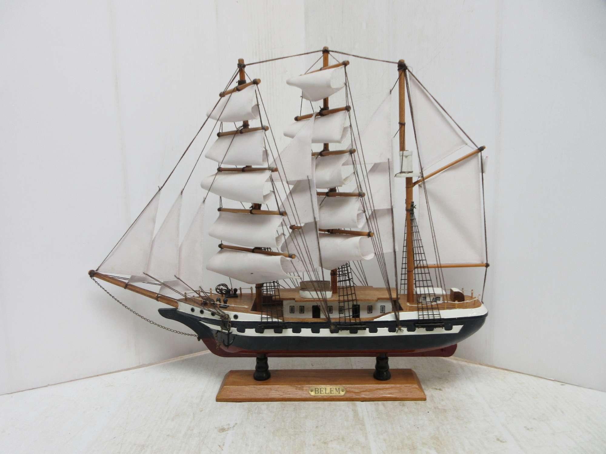 Albrecht Auctions | Tall Ship Sailing Ship, "Belem" on Emblem, Very ...