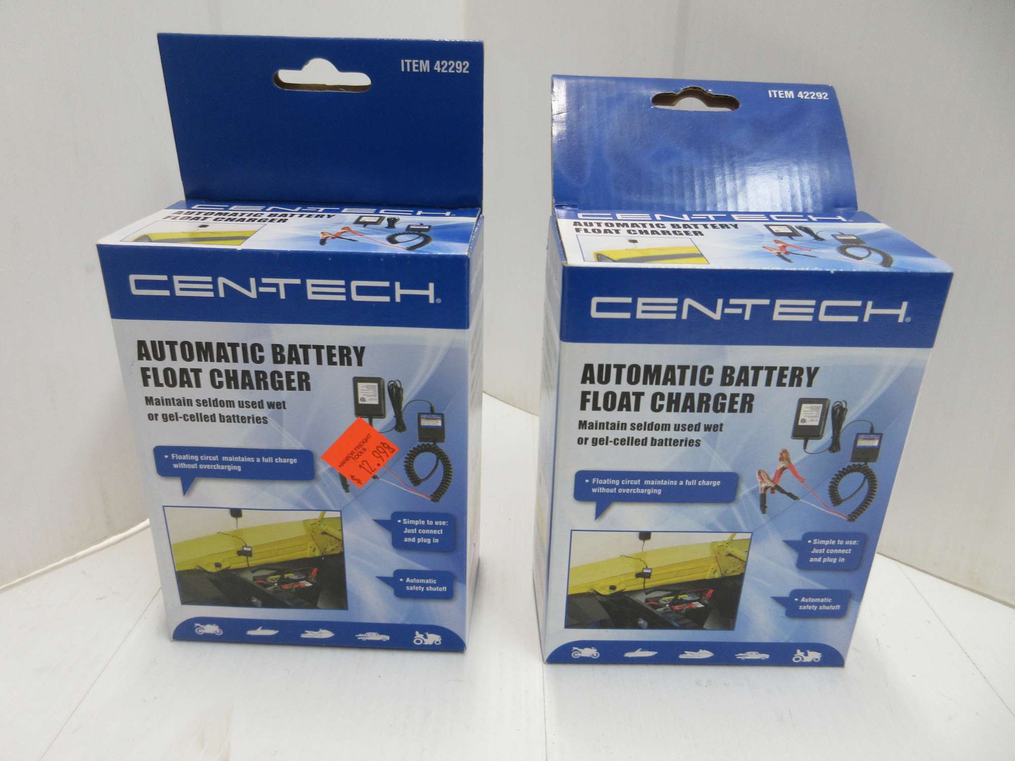 Albrecht Auctions | (2) Cen-Tech Automatic Battery Float Chargers