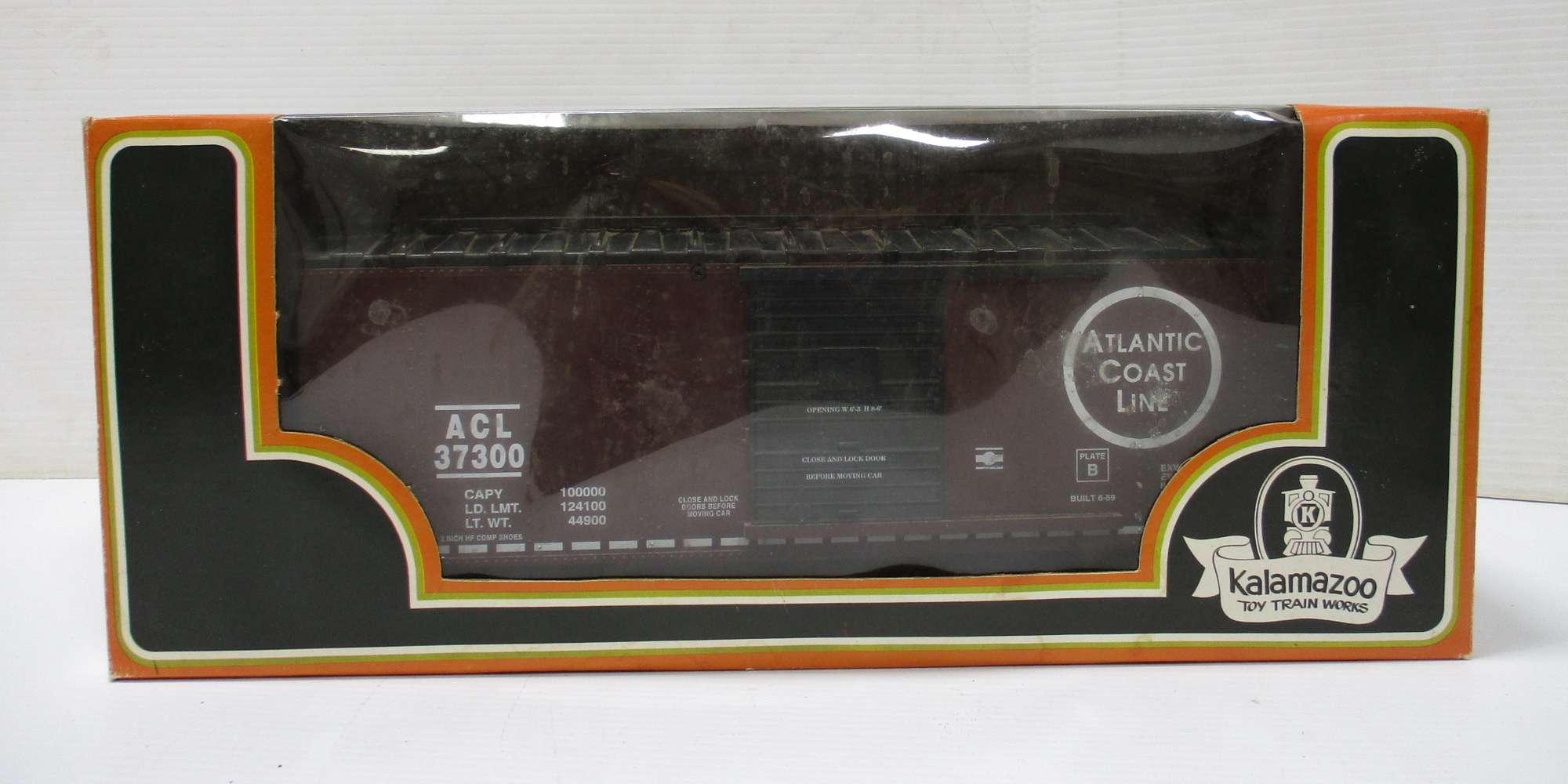 Albrecht Auctions | Kalamazoo toy train, g-scale box car, works, dusty ...