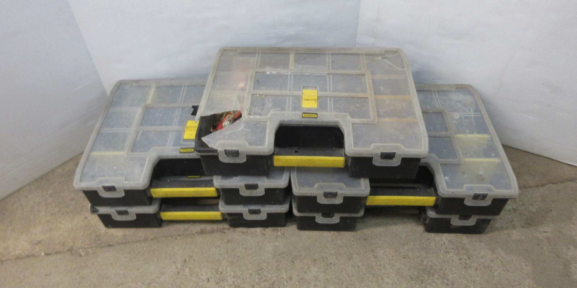 Albrecht Auctions | (5) Stanley boxes filled with various hardware, 17 ...
