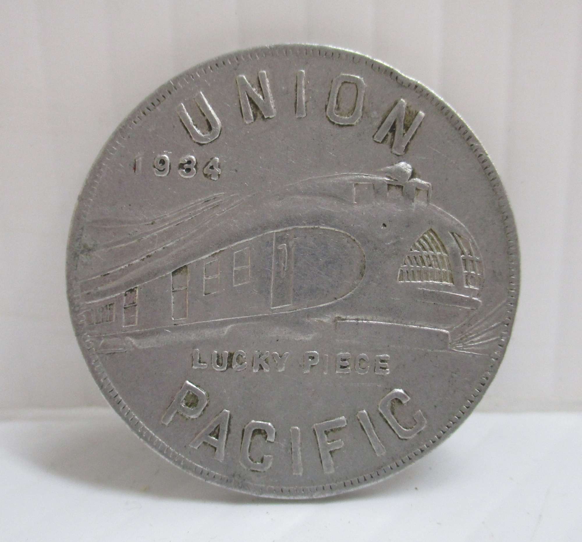 Albrecht Auctions | Original 1934 Union Pacific railroad train token ...